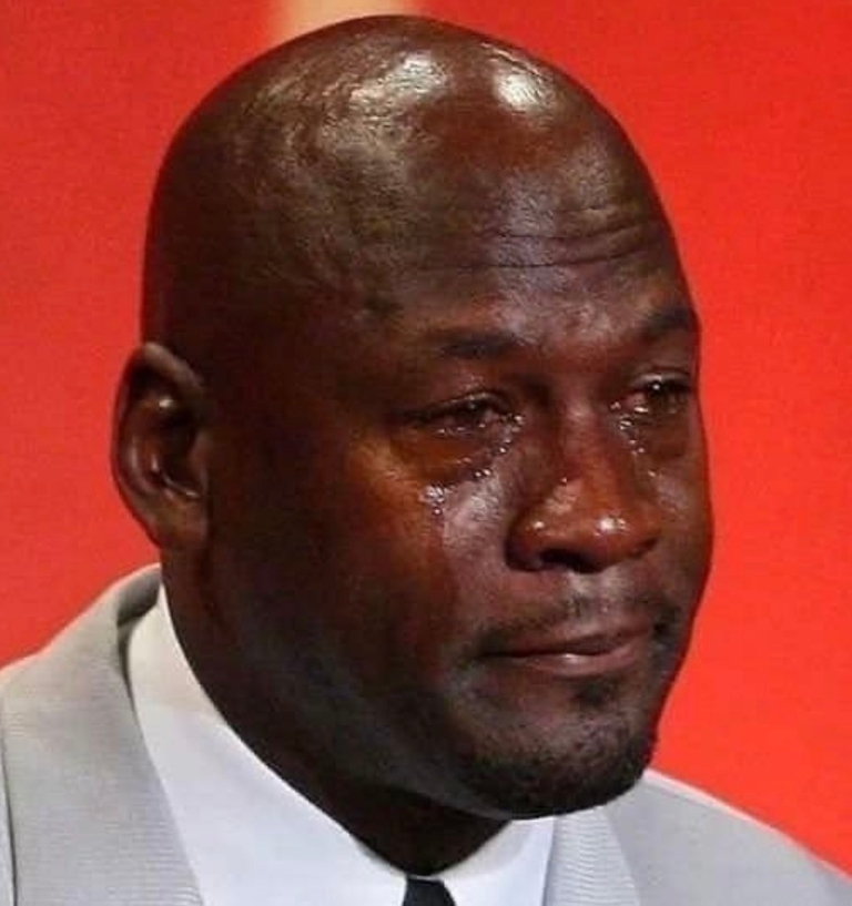 Heartbroken Michael Jordan overcome with emotions