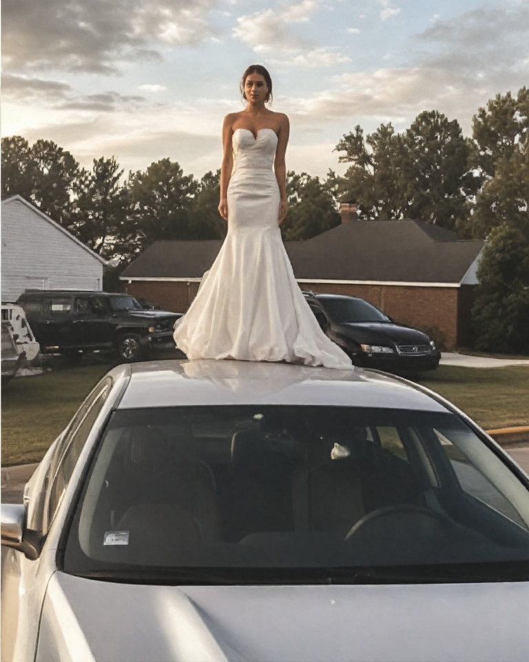 I Stepped Outside One Morning and Saw a Woman in a Wedding Dress on My ...