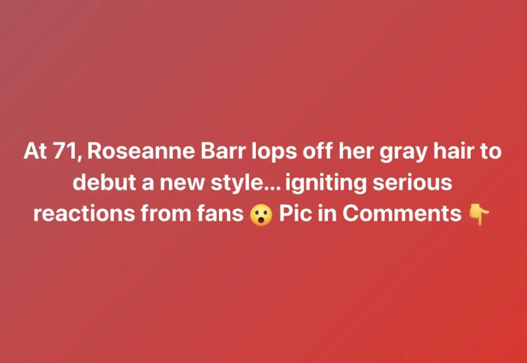 Roseanne Barr shows off a new pixie haircut at 71, delighting fans