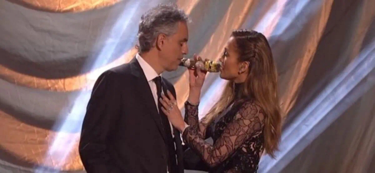 A Night to Remember: Jennifer Lopez and Andrea Bocelli Light Up ...